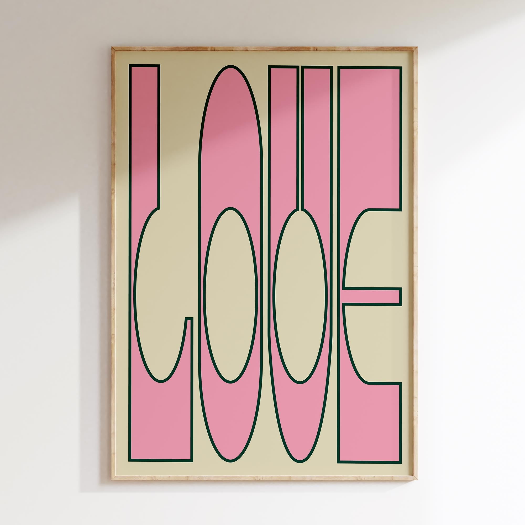 369 Prints love Wall Art Print, Bold Print, Modern Typography Print ...