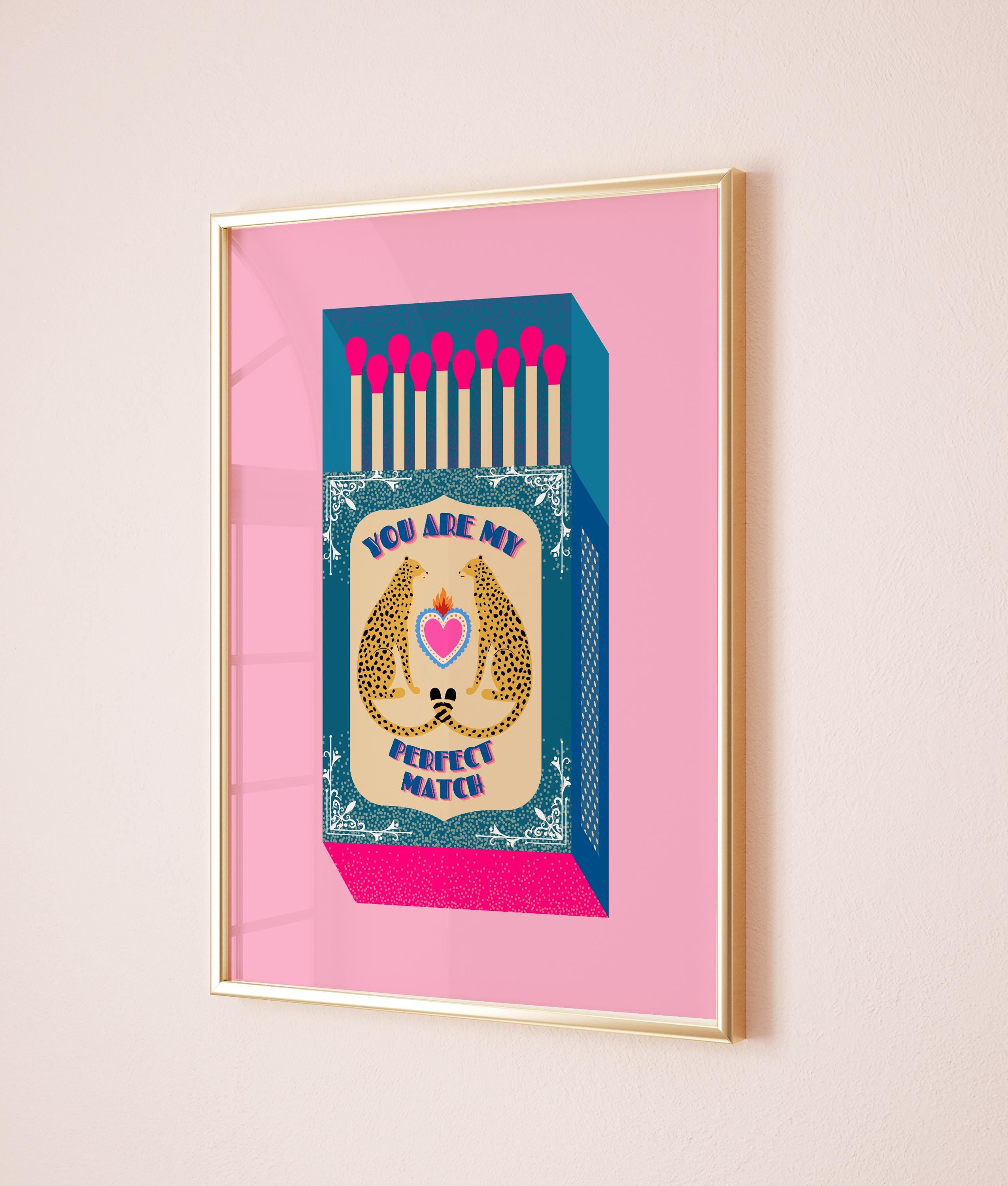 369 Prints matchbox Print, Pink Matchbox Poster, Trendy Wall Art ...