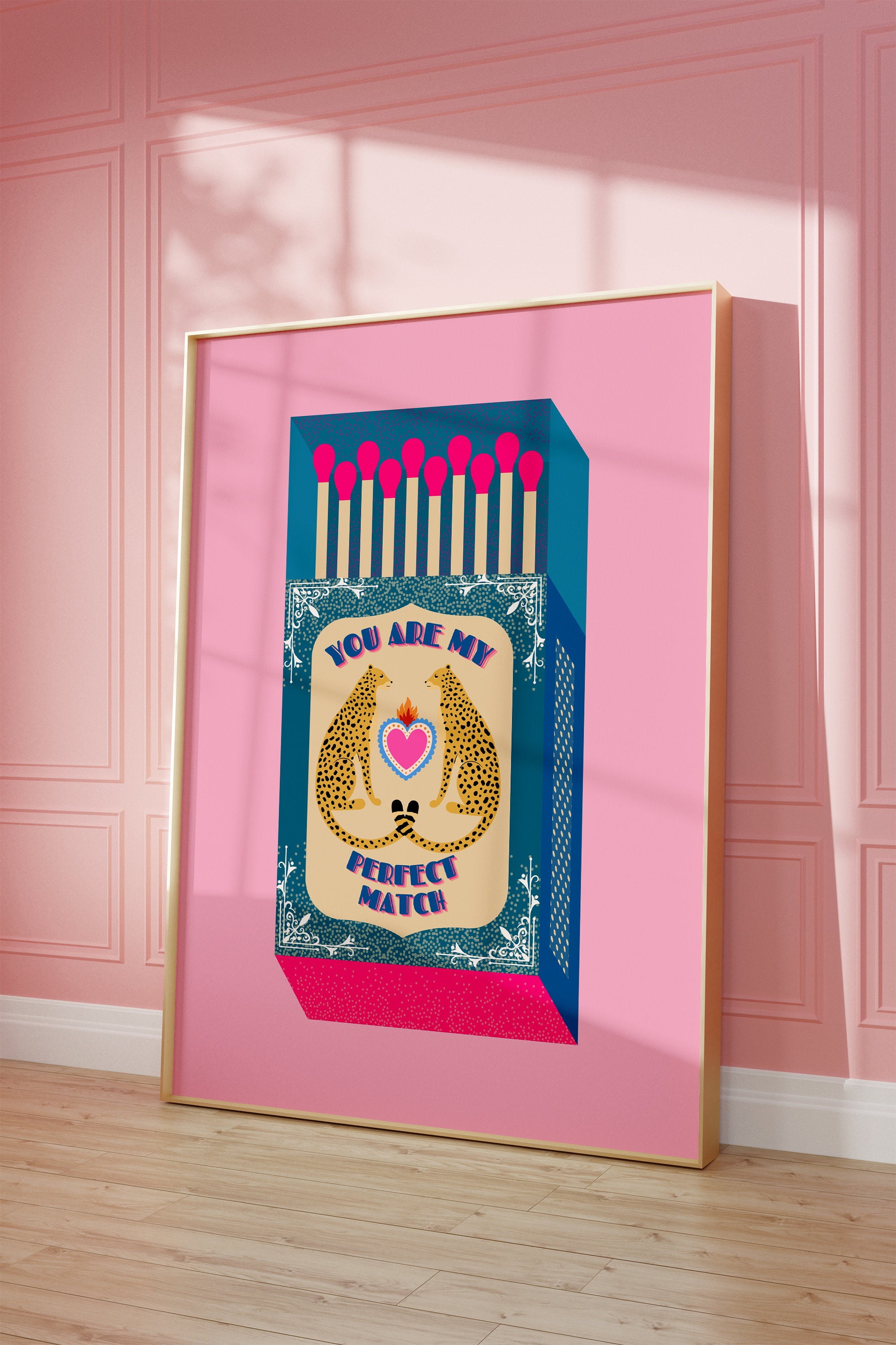 369 Prints matchbox Print, Trendy Matches Poster, Retro Matchbook Wall ...