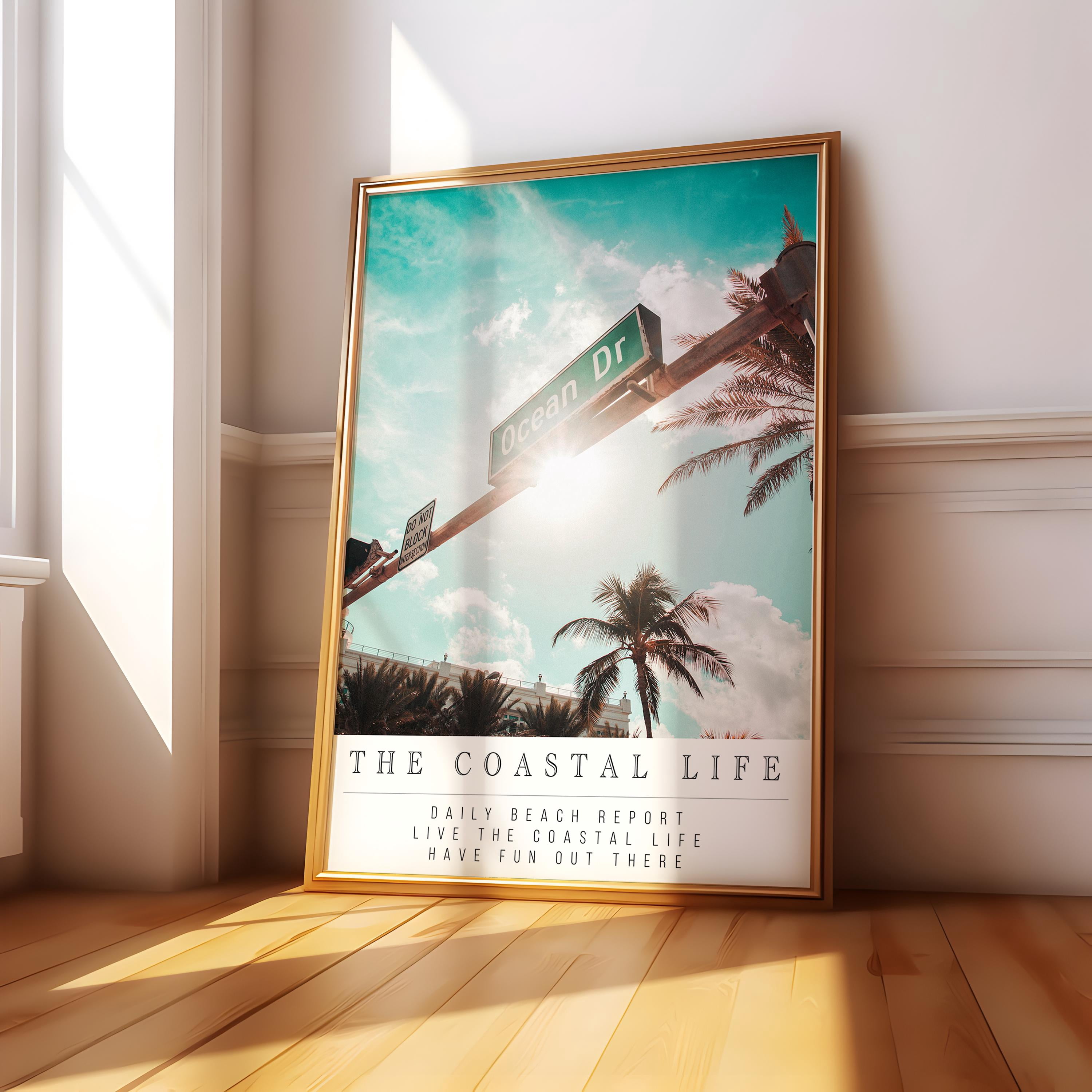 369 Prints ocean Drive Coastal Life Print, Summer Aesthetic, Beach ...