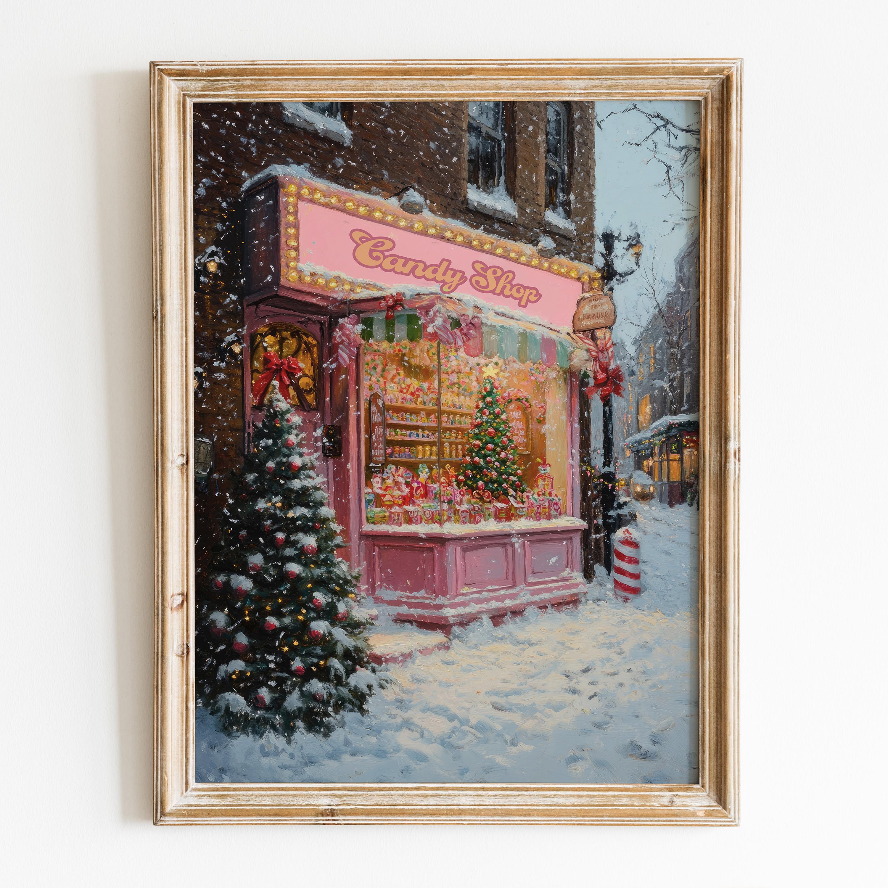 369 Prints preppy Candy Shop Wall Art, Christmas Room Decor, Girly Pink ...