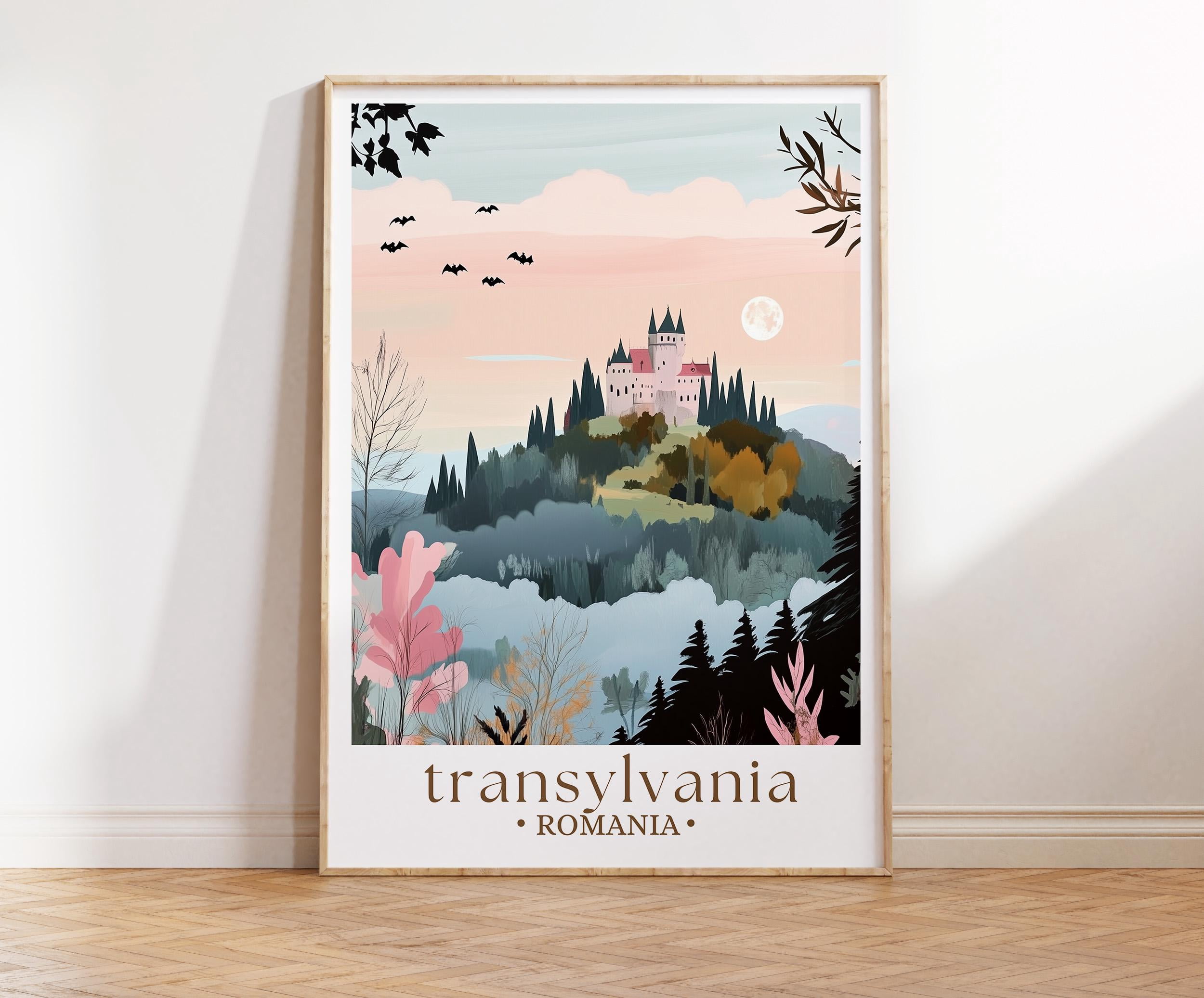 369 Prints transylvania Travel Print, Romania Wall Art, Dracula Castle ...