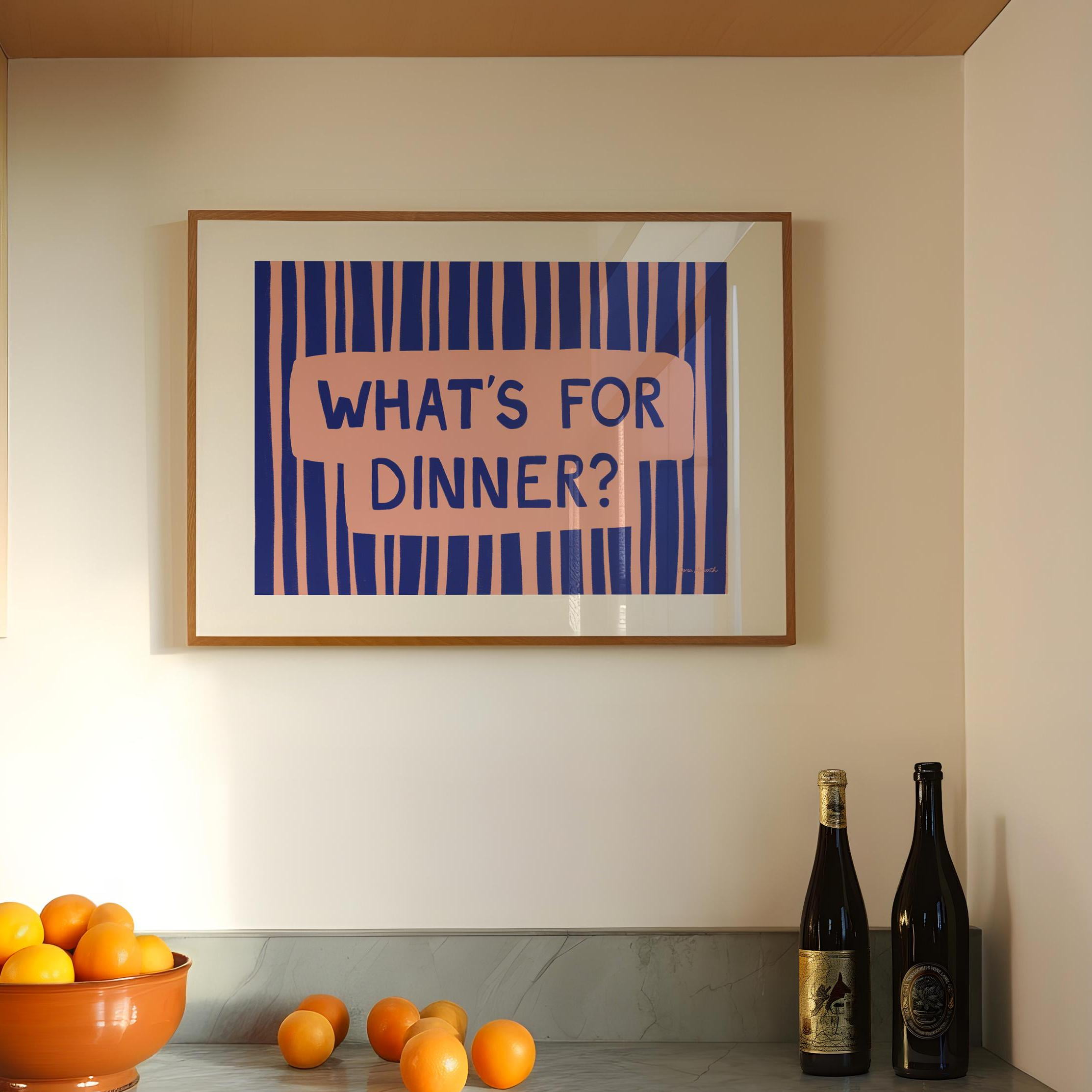 369 Prints what'S For Dinner Wall Art, Kitchen Print, Funny Kitchen ...