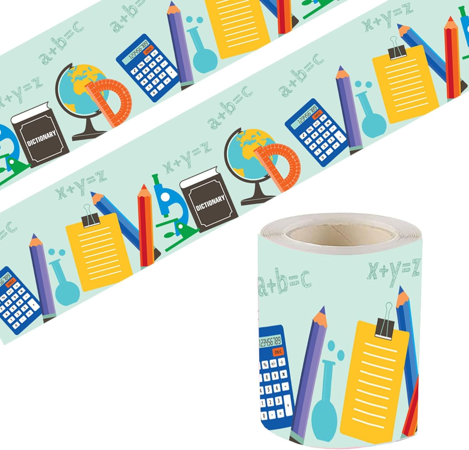 36FT Back to School Bulletin Board Border StraightTrim Die-Cut Bulletin ...