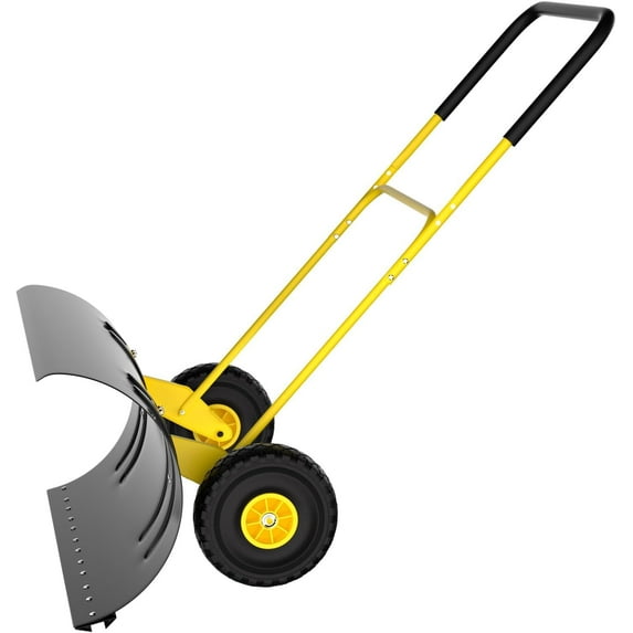 36In Heavy-Duty Steel Snow Plow, 5-Height Adjustable Handle & All ...