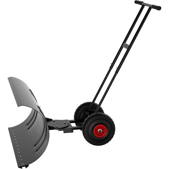 36In Heavy-Duty Steel Snow Plow, 5-Height Adjustable Handle & All ...