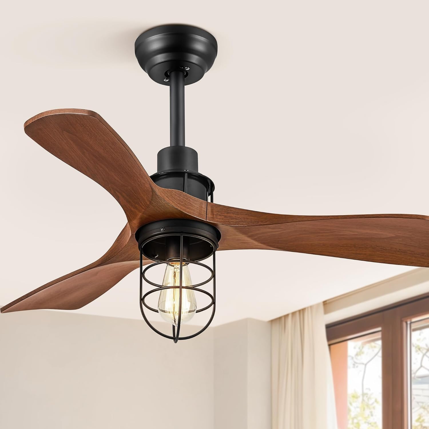 36Inch Ceiling Fans with Lights and Remote Control Farmhouse Flush ...