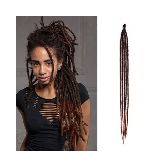 36Inch Handmade Dreadlocks Hair 5 Strands 1.0cm Heat Resistant ...