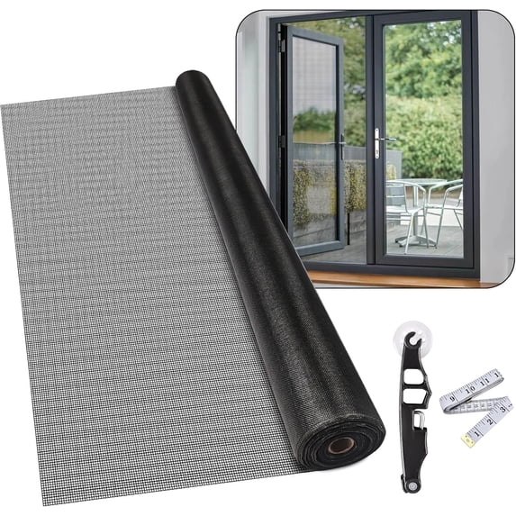 36Inch x 100Feet Window Screen Mesh Roll and Durable Screen Door ...