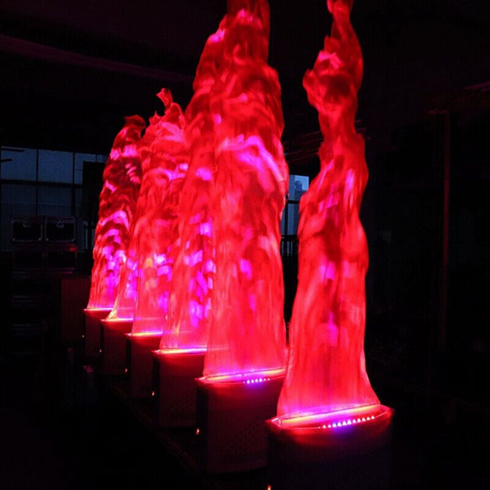 36LED 3D Fake Flame Fire Light Xmas Stage DJ Atmosphere Party Decor ...