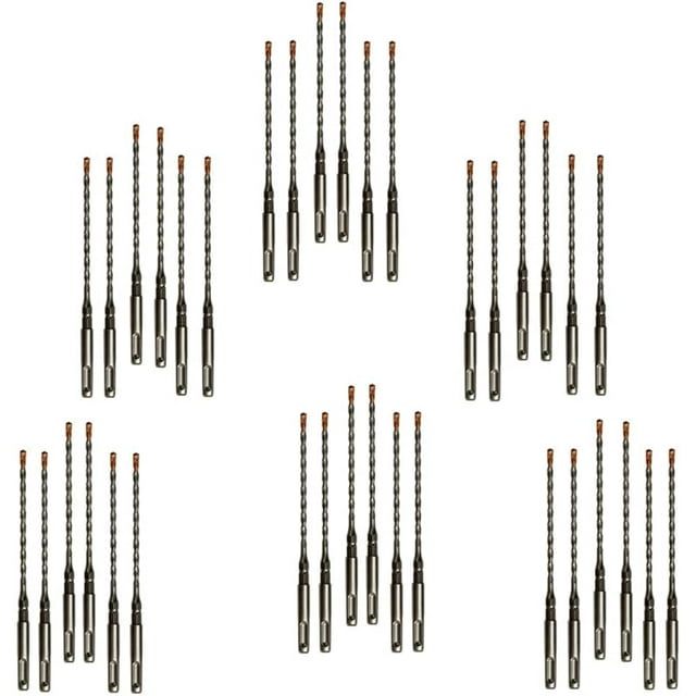 36PC, 5/32" x 7" with 1/4" SDS Plus Hex Rotary Hammer Drill Bits for ...