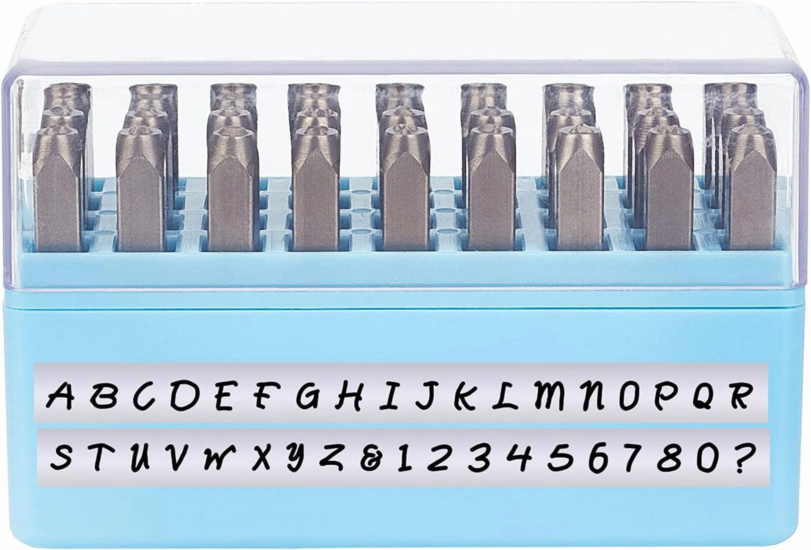 36PCS 3mm Letter and Number Metal Stamp Uppercase Punch Metal Stamp Set ...