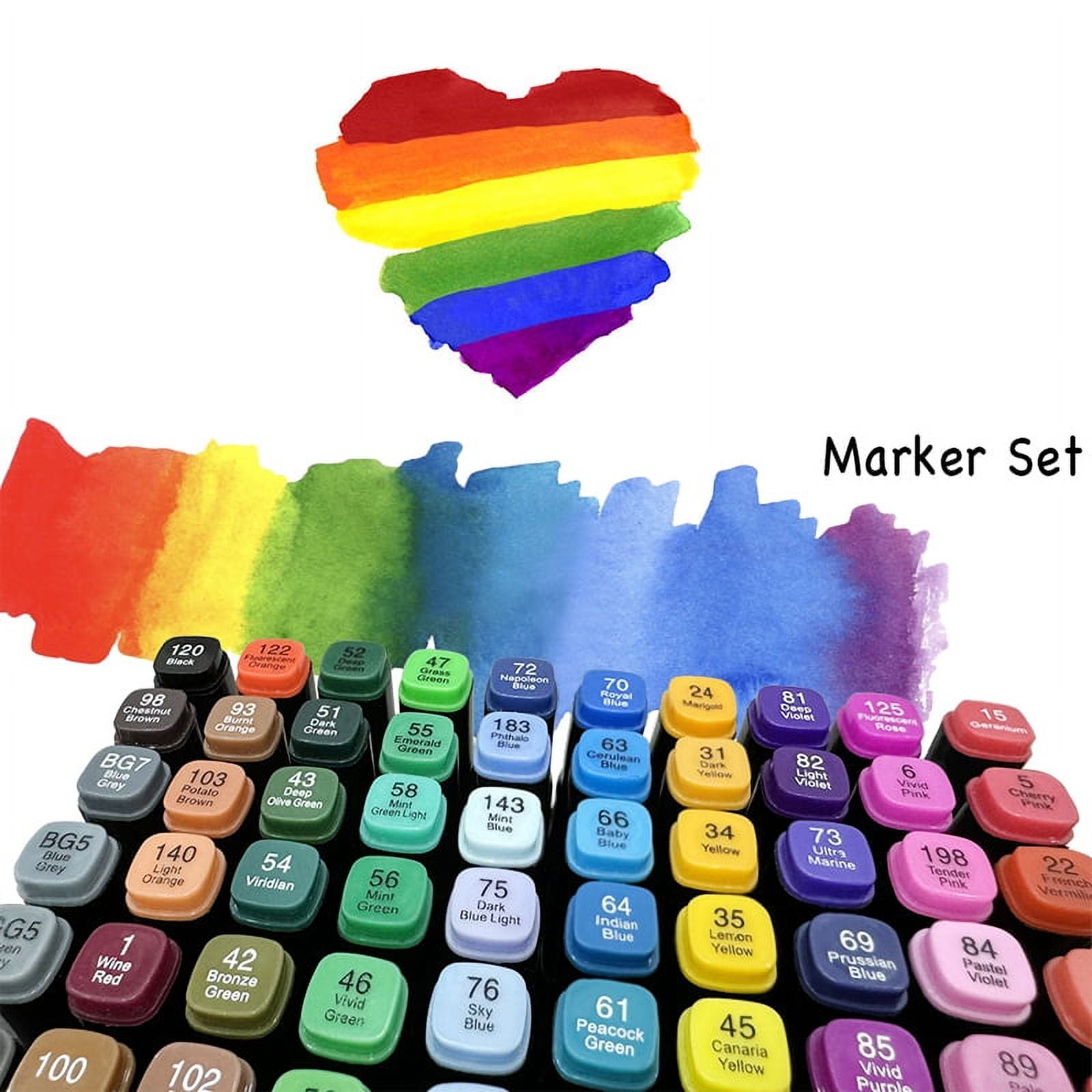 36PCS 48PCS 60PCS 100PCS 120PCS Colors Alcohol Brush Ink Markers,Dual ...