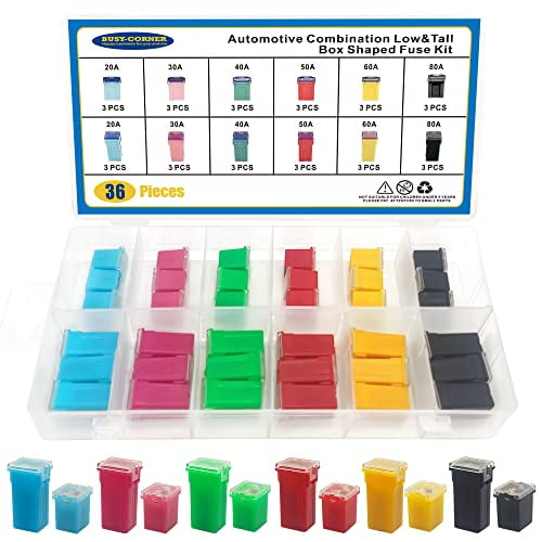 36PCS Automotive Combination Low and Tall/STD Profile Box Shaped ...