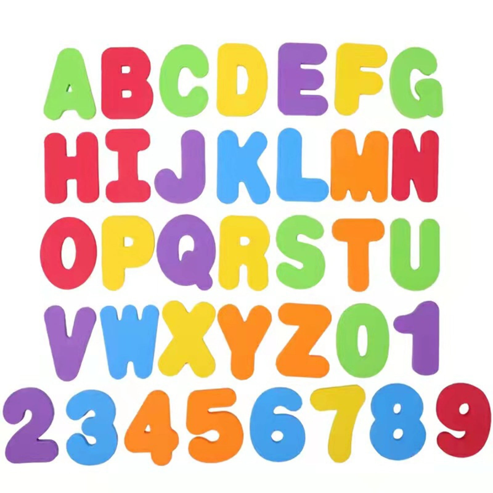 36PCS Bath Time Foam Letters & Numbers - Floating EVA Alphabet Stickers ...