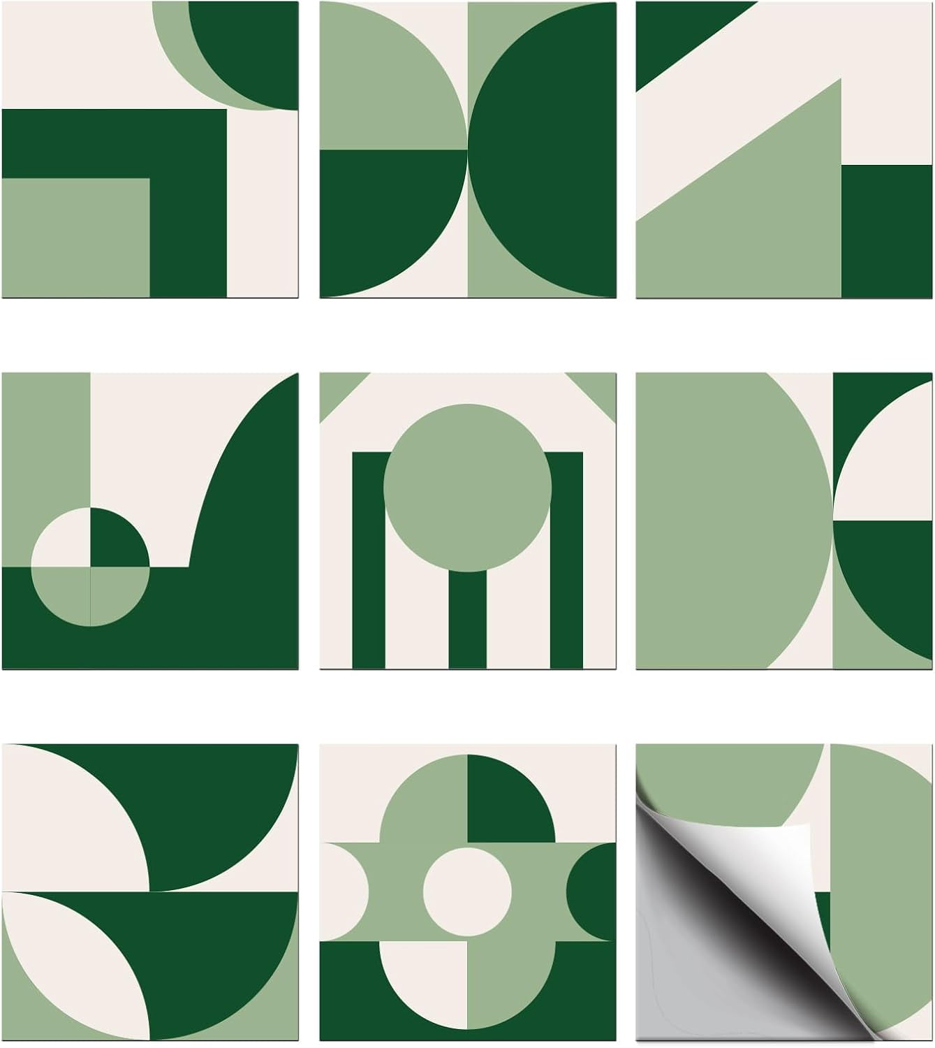 36PCS Bohemia Tile Stickers Geometric Self Adhesive Peel and Stick Tile ...