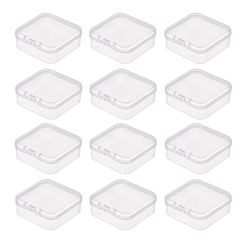 36PCS Clear Plastic Beads Transparent Storage AIS1 Containers Box ...