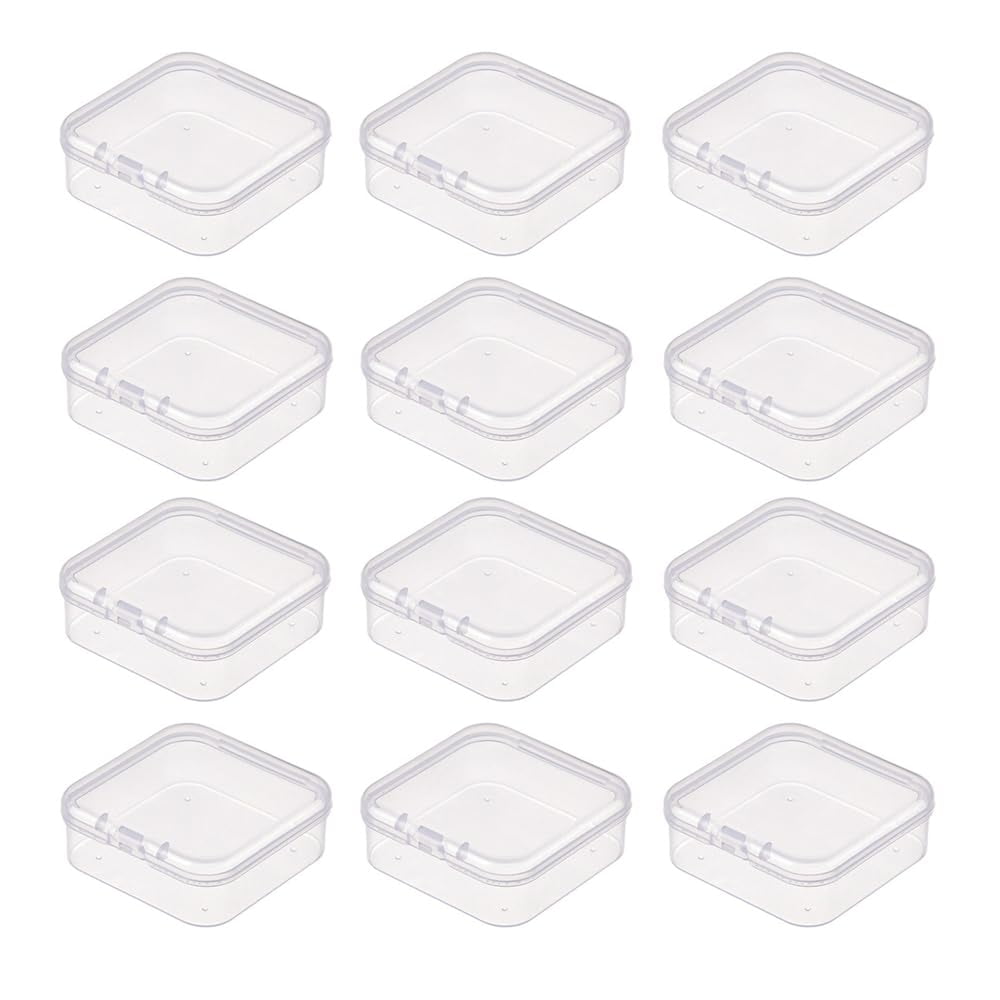 36PCS Clear PlasticTRDN Beads Transparent Storage Containers Box ...