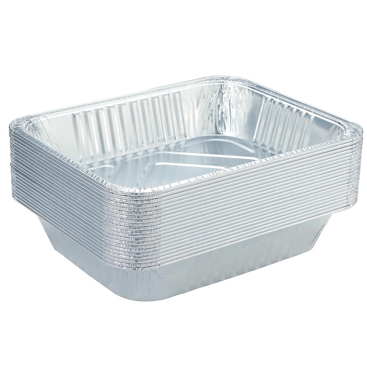36PCS Disposable Foil Pans, Half Size Deep Steam Table Pans Extra Thick ...