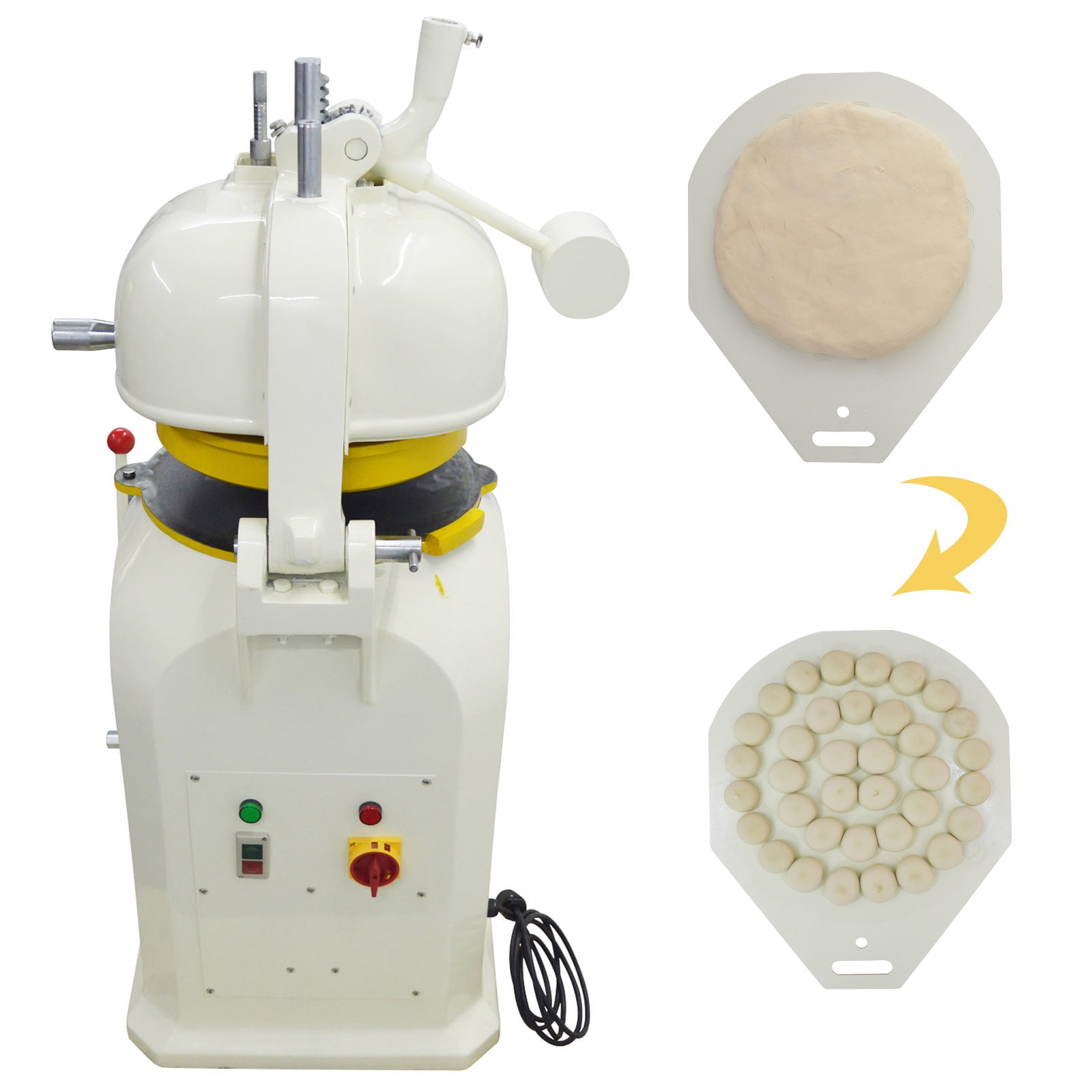 36PCS Dough Divider Cutter Rounder Machine Commercial Semi-Automatic ...