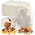 36PCS Drawstring Muslin Bags, 3x4In Reusable Empty Tea Bag for Loose ...