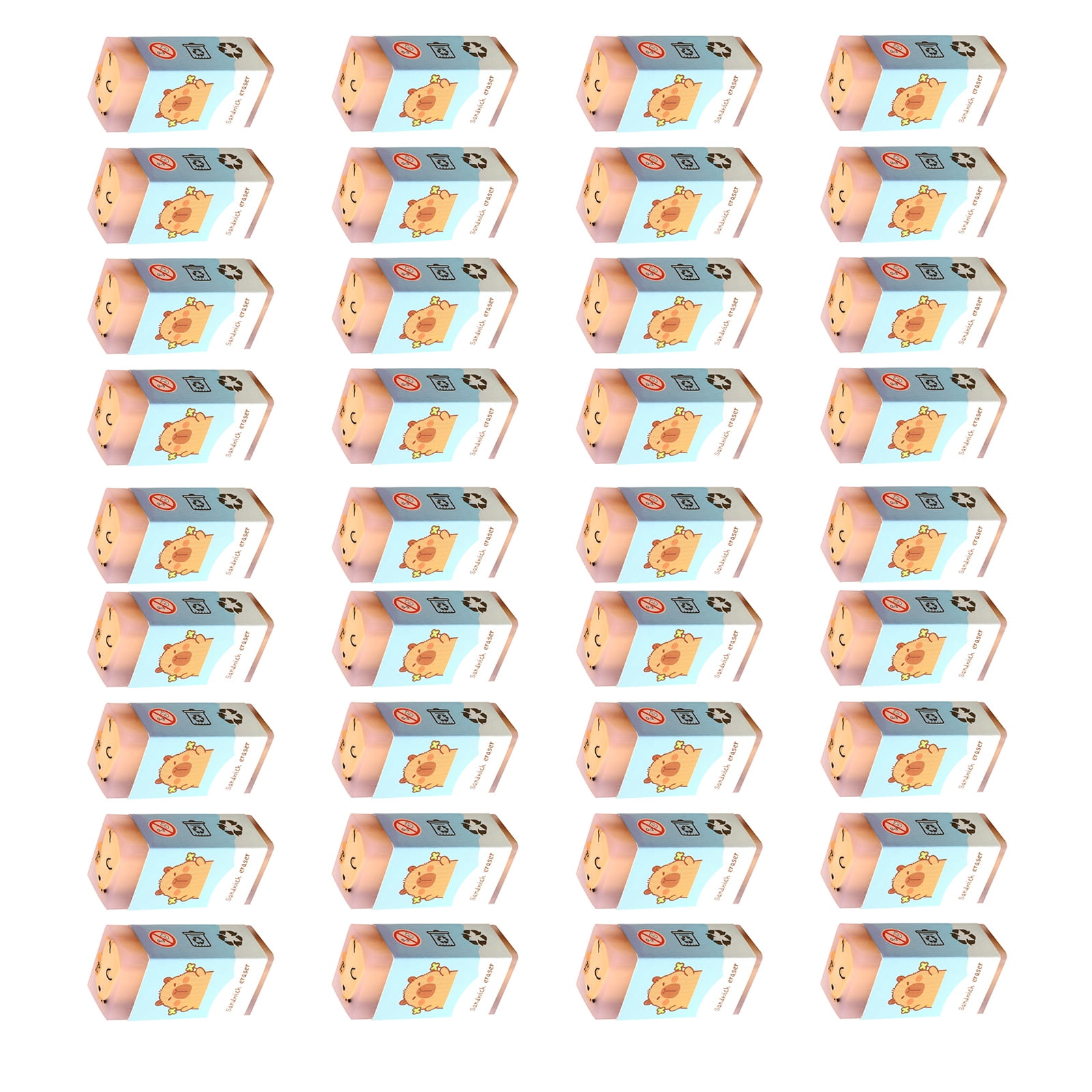 36PCS Novelty Shape Erasers kits, Easy-Grip Erasing Tools for Students ...