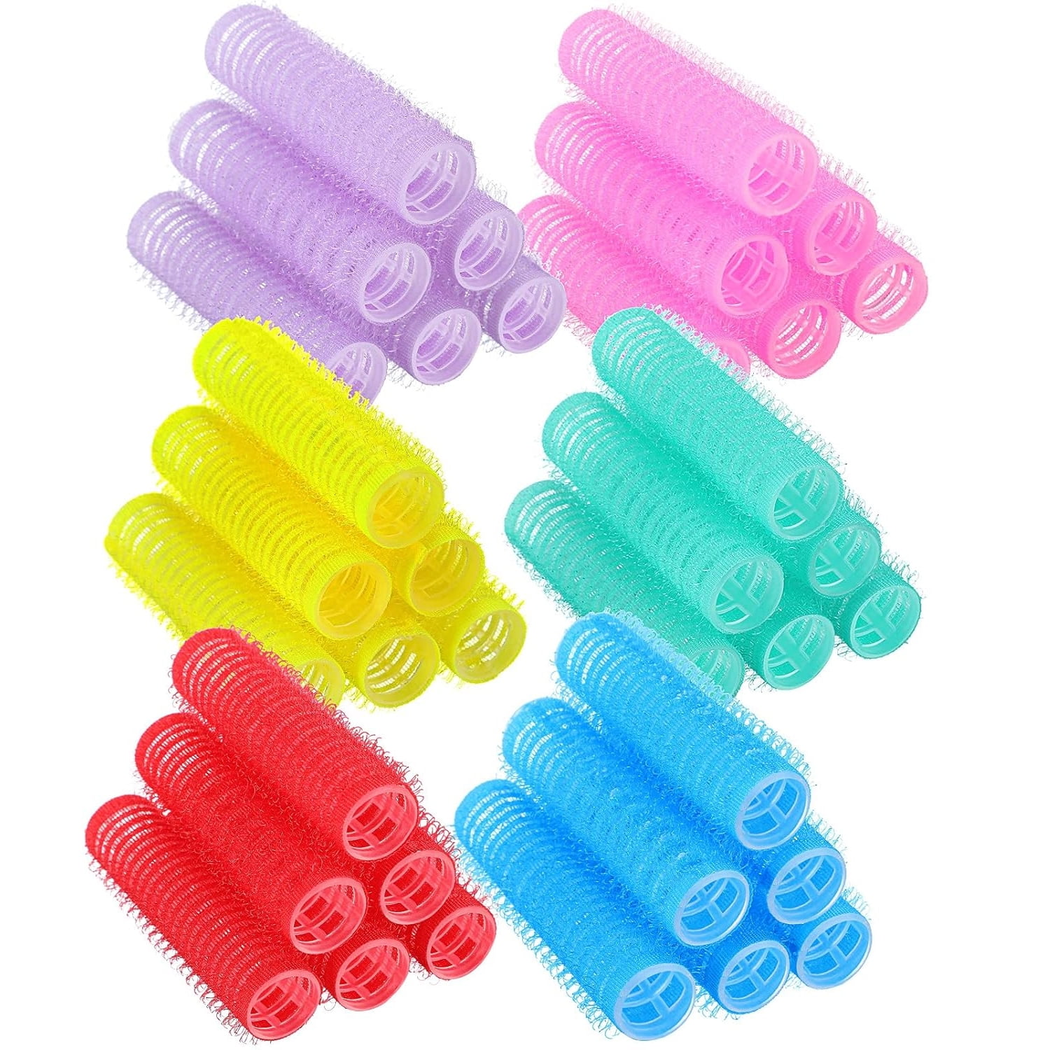 36PCS Self Grip Small Hair Curlers, Roller Hair Curlers Pro Salon ...