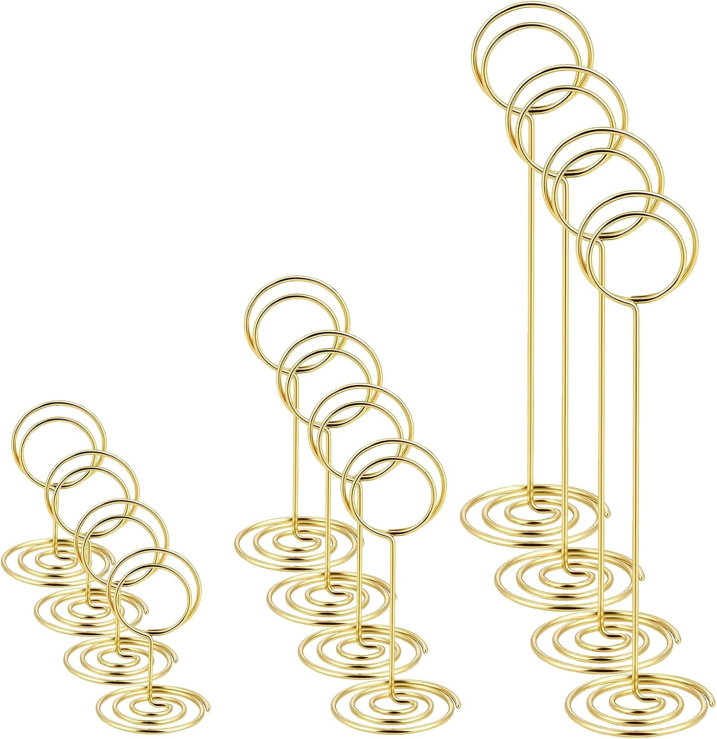36PCS Table Number Holders 3 Size Place Card Holder Wire Picture Photo ...