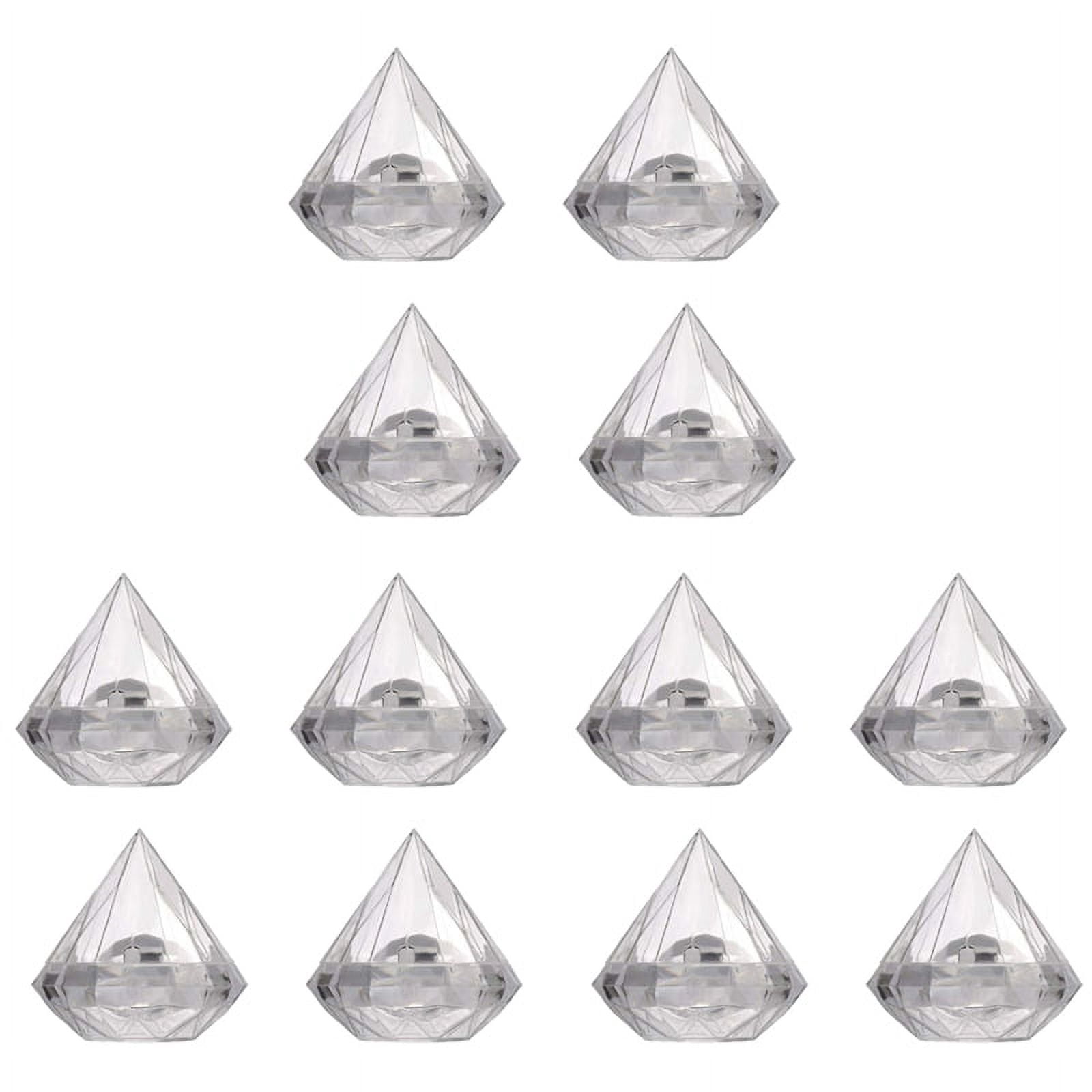 36PCS Transparent Diamond Shape Candy Box Wedding Favor Gift Boxes ...