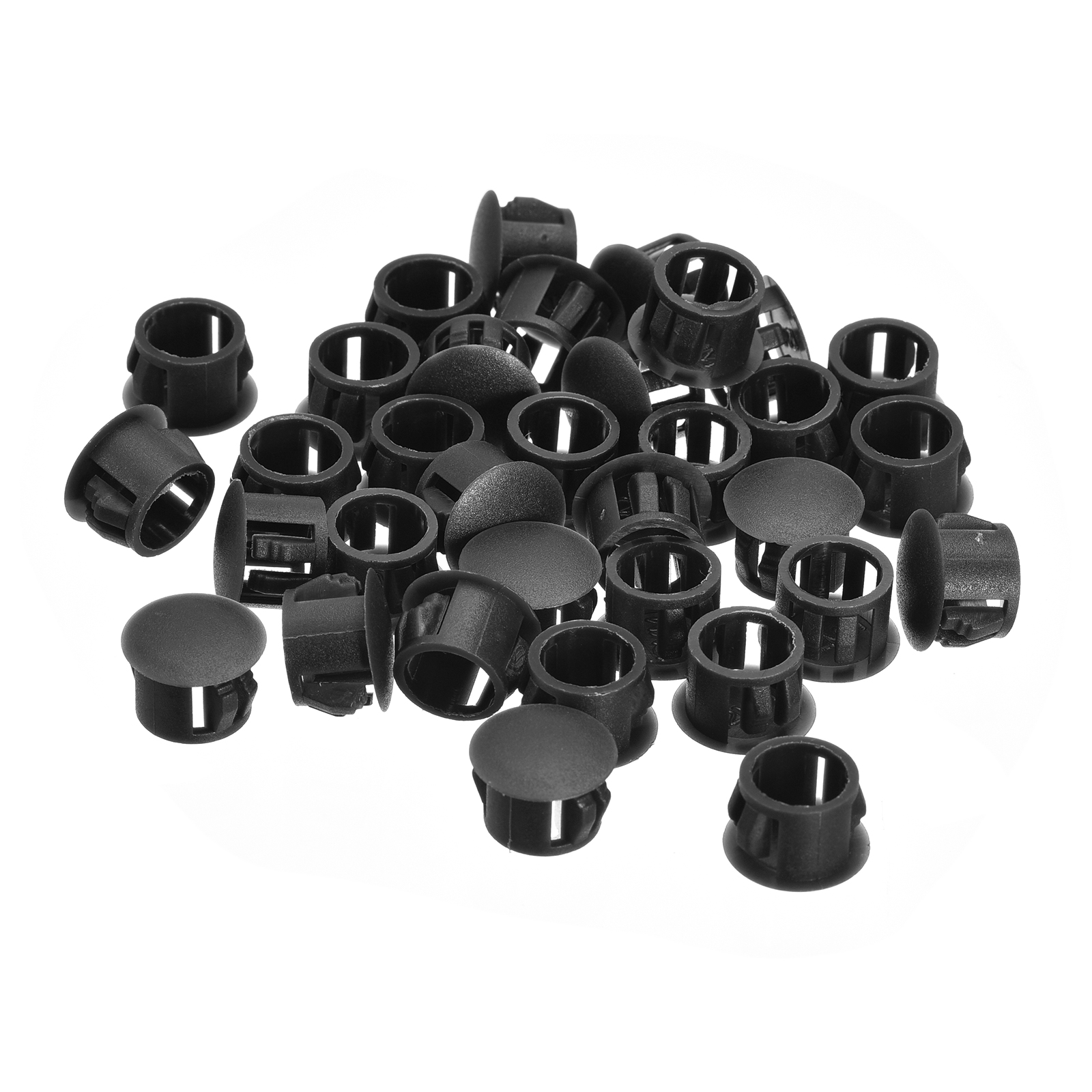 36Pack 12mm(15/32") Plastic Hole Plugs Panel Flush Type Knockout ...