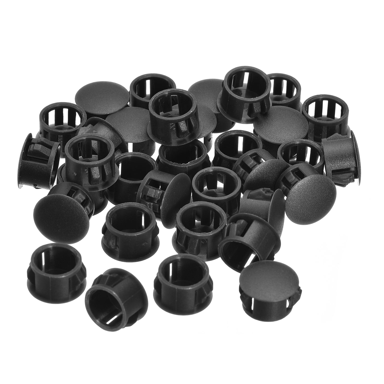 36Pack 15mm(19/32") Plastic Hole Plugs Panel Flush Type Knockout ...