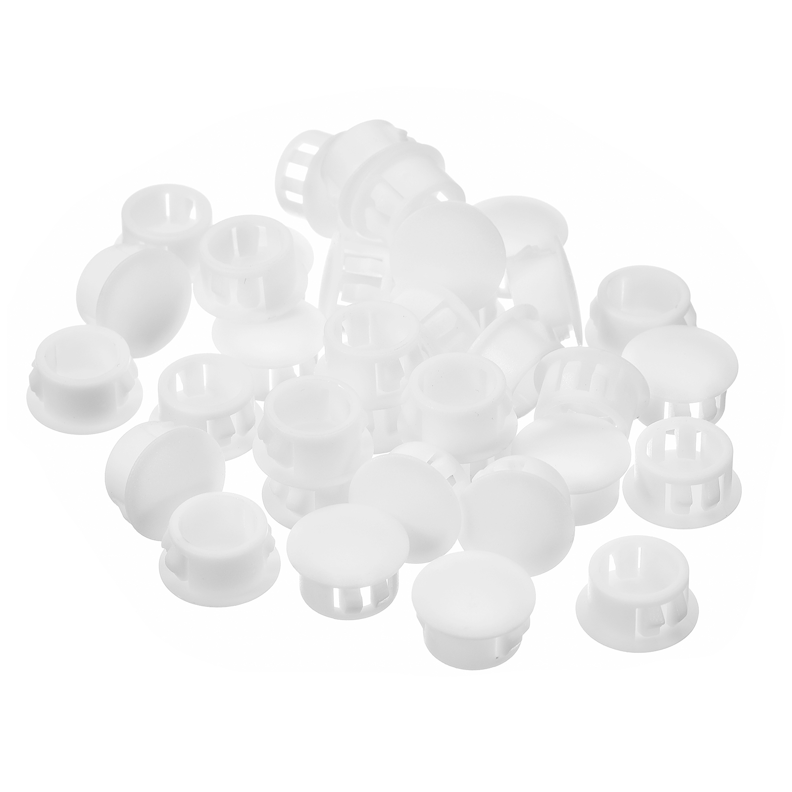 36Pack 15mm(19/32") Plastic Hole Plugs Panel Flush Type Knockout ...