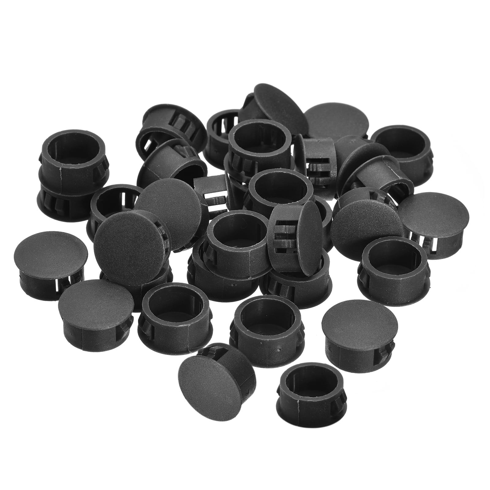 36Pack 17mm(43/64") Plastic Hole Plugs Panel Flush Type Knockout ...