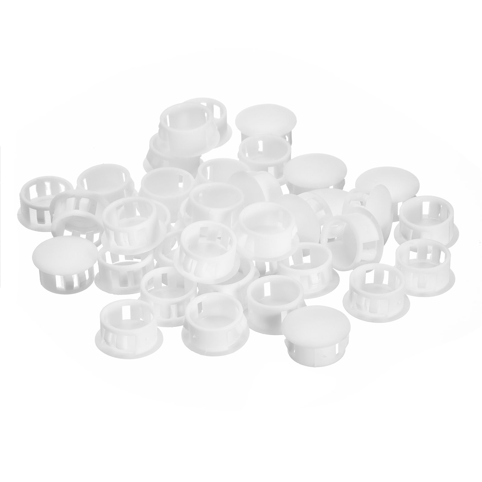36Pack 18mm(45/64") Plastic Hole Plugs Panel Flush Type Knockout ...