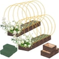 36Pack Floral Hoop Centerpiece Kit, 12Pcs Metal Floral Hoop Centerpiece ...