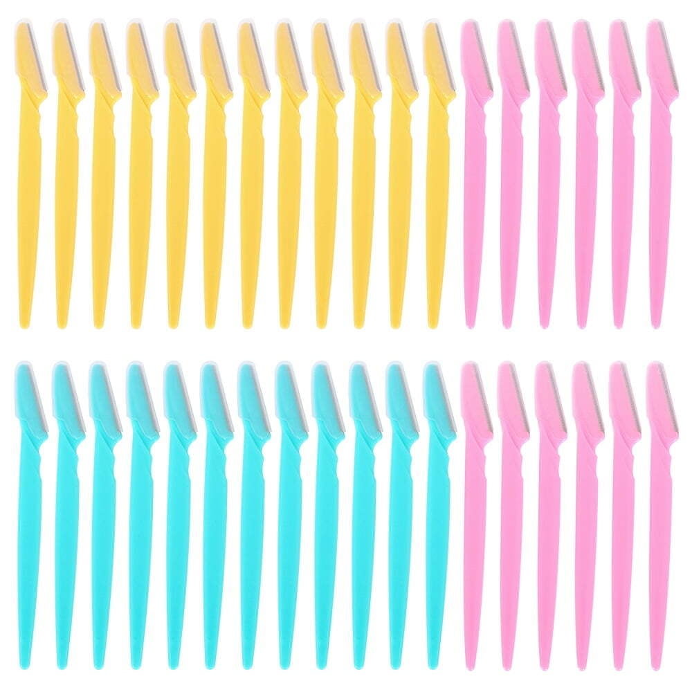 36Pack Women Eyebrow Razor Facial Shaver Face Blade Hair Remover Tool ...