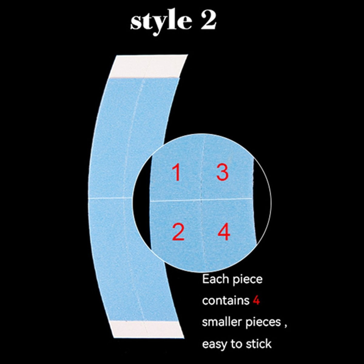 36Pc/Bag Super Strong Duo- Wig Double Tape Slitting Line Sided Adhesive ...