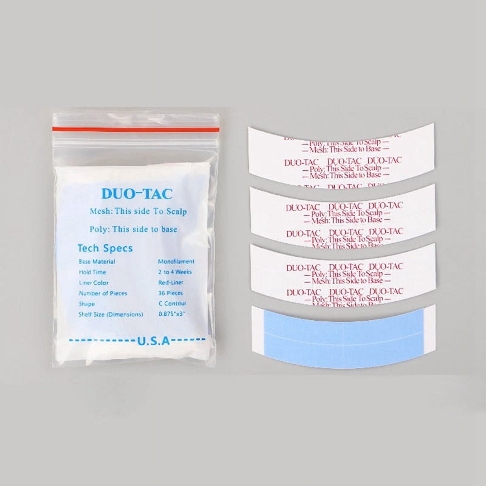 36Pc/Bag Super Strong Duo- Wig Double Tape Slitting Line Sided Adhesive ...
