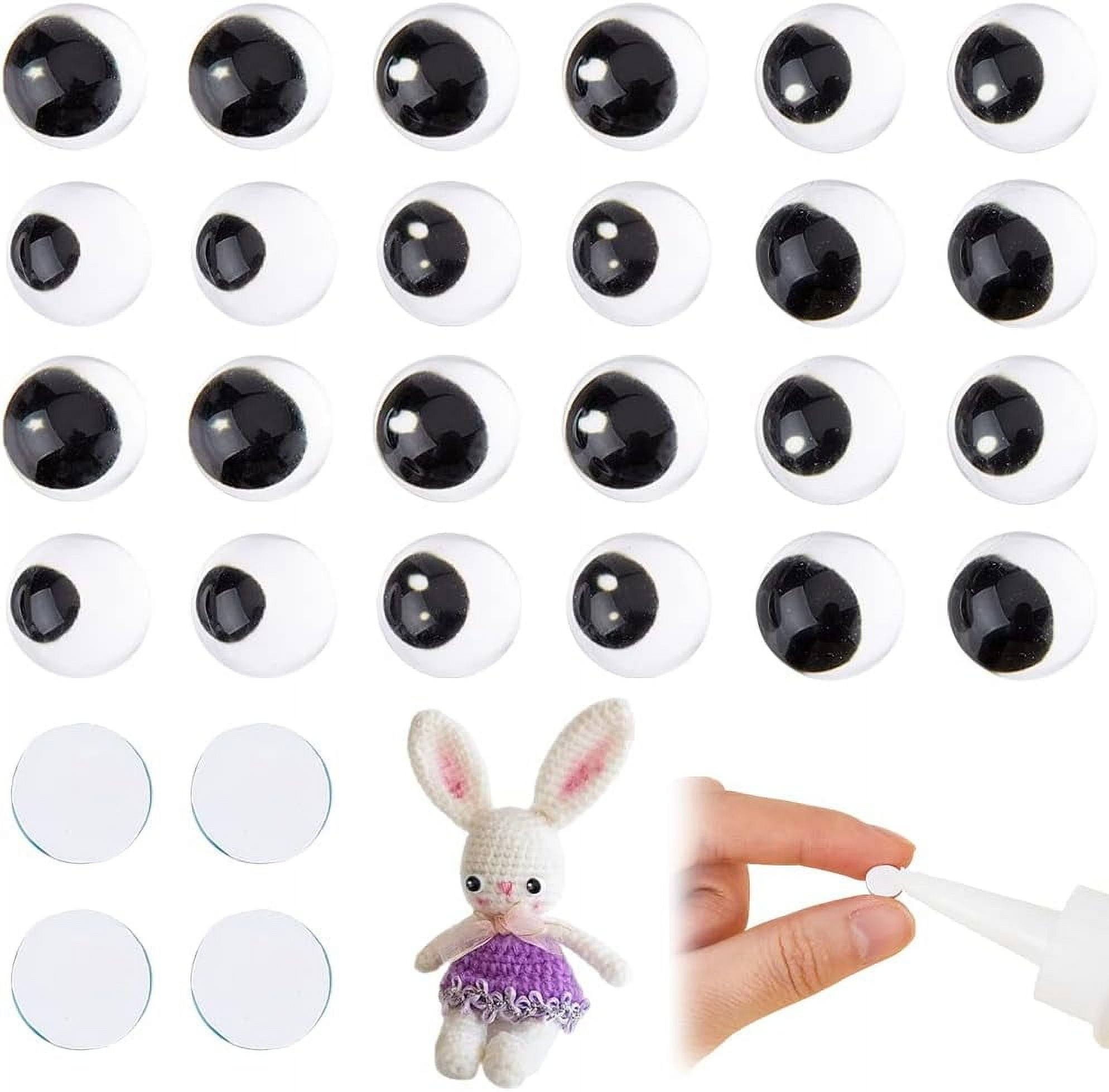 36Pcs 12 Style Black & White Wiggle Googly Eyes Cabochons DIY Scrapbooking Crafts Toy ...
