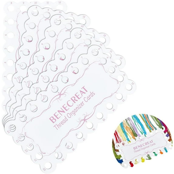 36Pcs 18-Position Embroidery Thread Organizer Cards, 5.9x3inch Paper ...