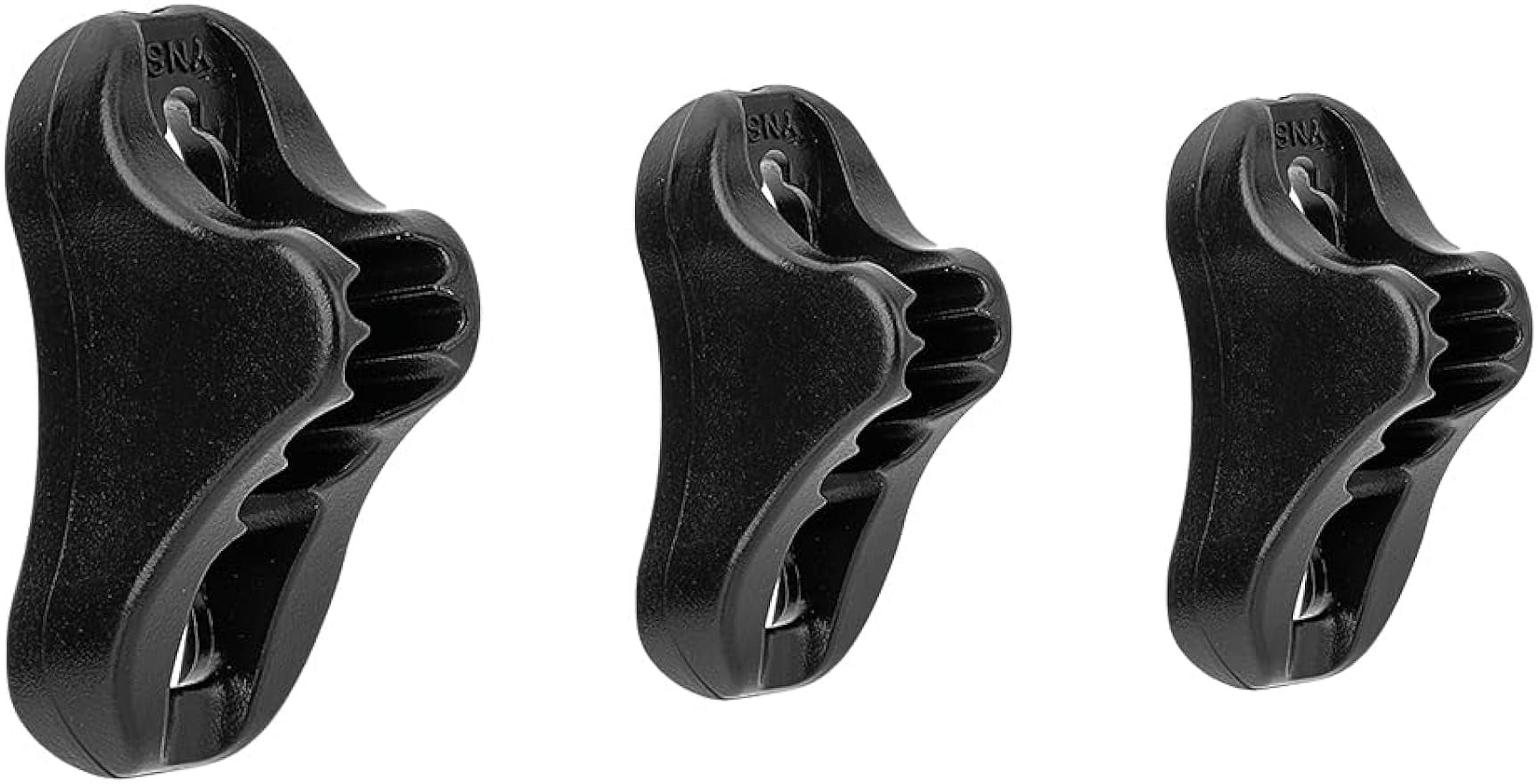 36Pcs 2 Style Plastic Non-Slip Black Tent Rope Buckle Triangle Black ...