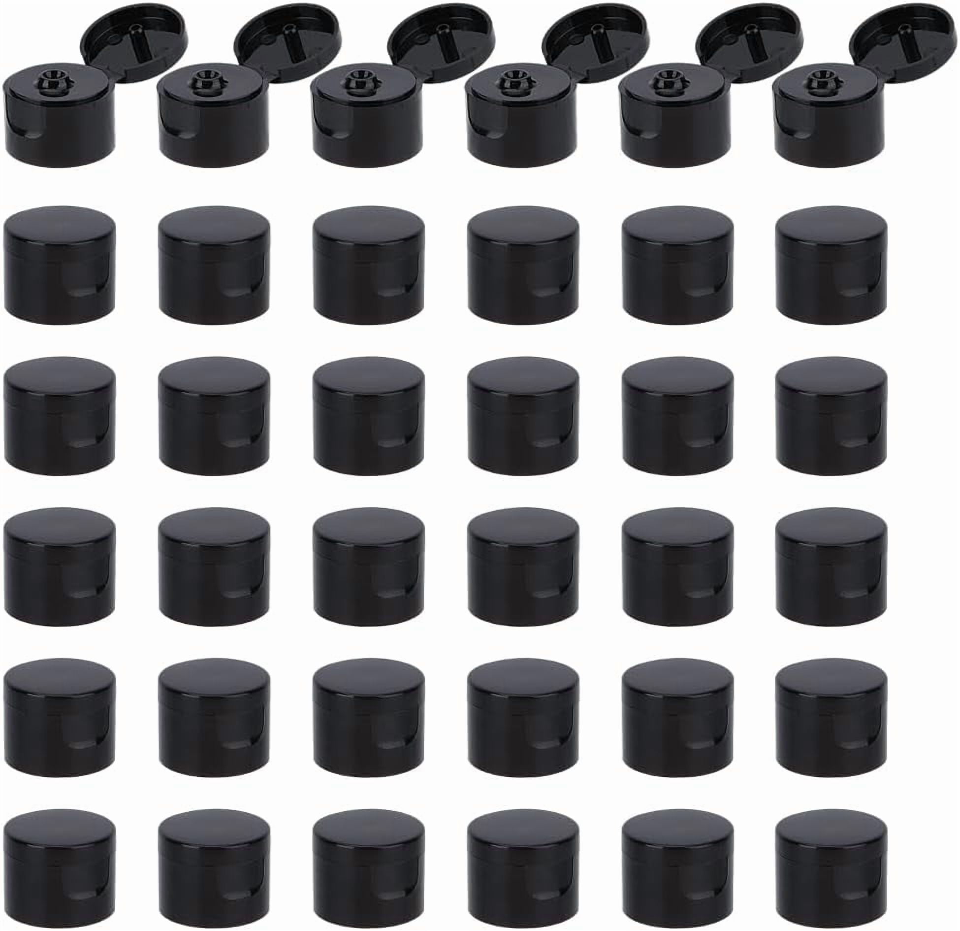 36Pcs 24/410 Black Flip Top Dispensing Cap Replacement Bottles Caps ...