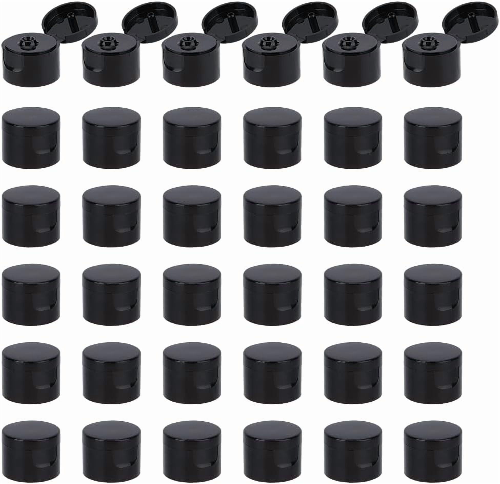 36Pcs 24/410 Black Flip Top Dispensing Cap Replacement Bottles Caps ...