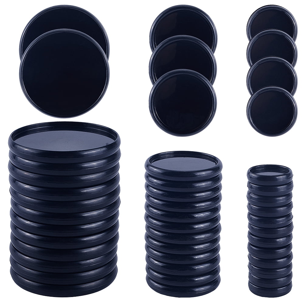 36Pcs 3 Styles Plastic Loose Leaf Ring Round Binder Discs Mushroom Hole ...