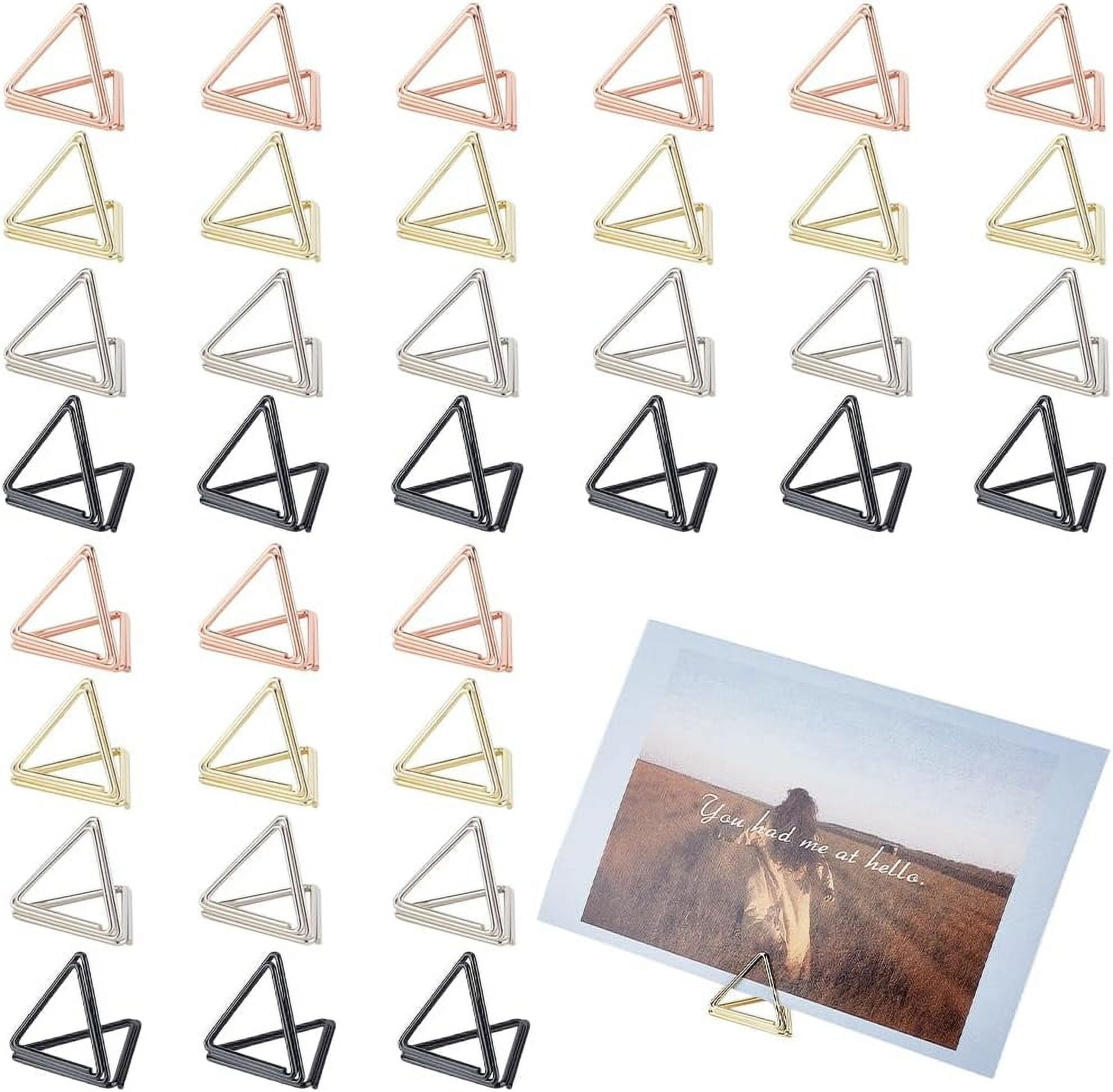 36Pcs 4 Colors Mini Iron Place Card Holders Cute Table Card Holders for ...