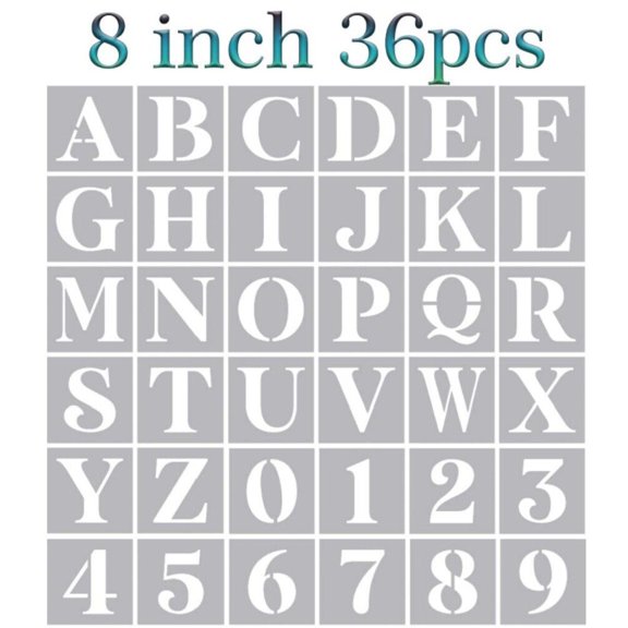 3" Cursive Alphabet Stencils by Craft Smart® - 45 designs - Walmart.com