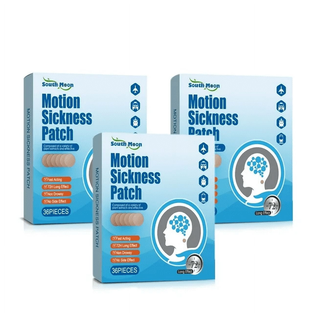 36Pcs Anti Motion Sickness Patch Relieve Vomiting Dizziness Airsickness ...