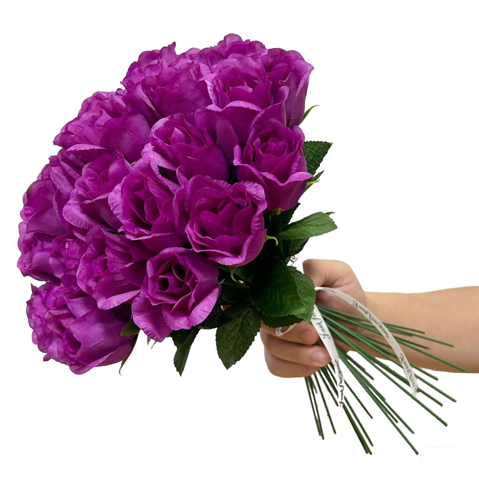 36Pcs Artificial Rose Flower, 13.78 Inch Long, Fake Silk Roses Bouquet ...