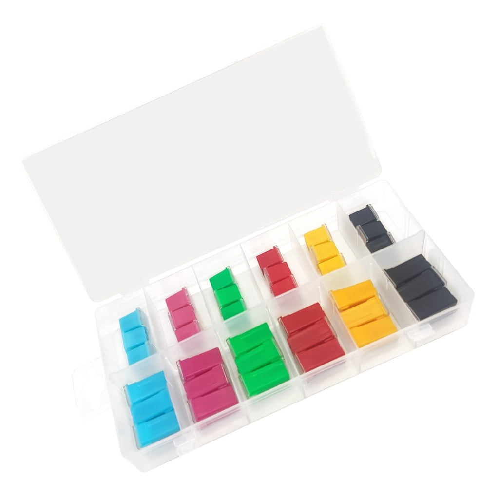 36Pcs Automotive Tall/Standard Profiles Box Shape Fuses Car Cartridge ...