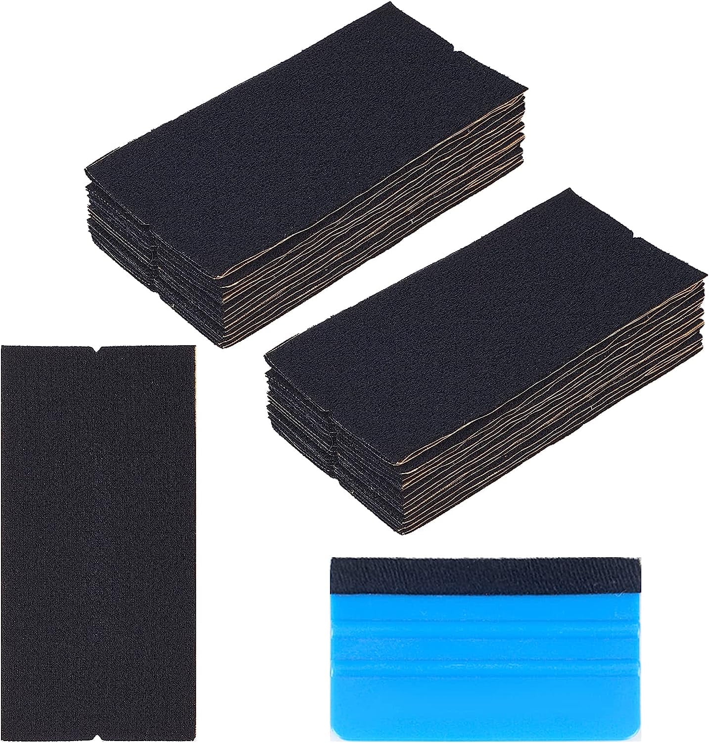 36Pcs Black Self-Adhesive Squeegee Fabric Felt Squeegee Fabric Felt ...
